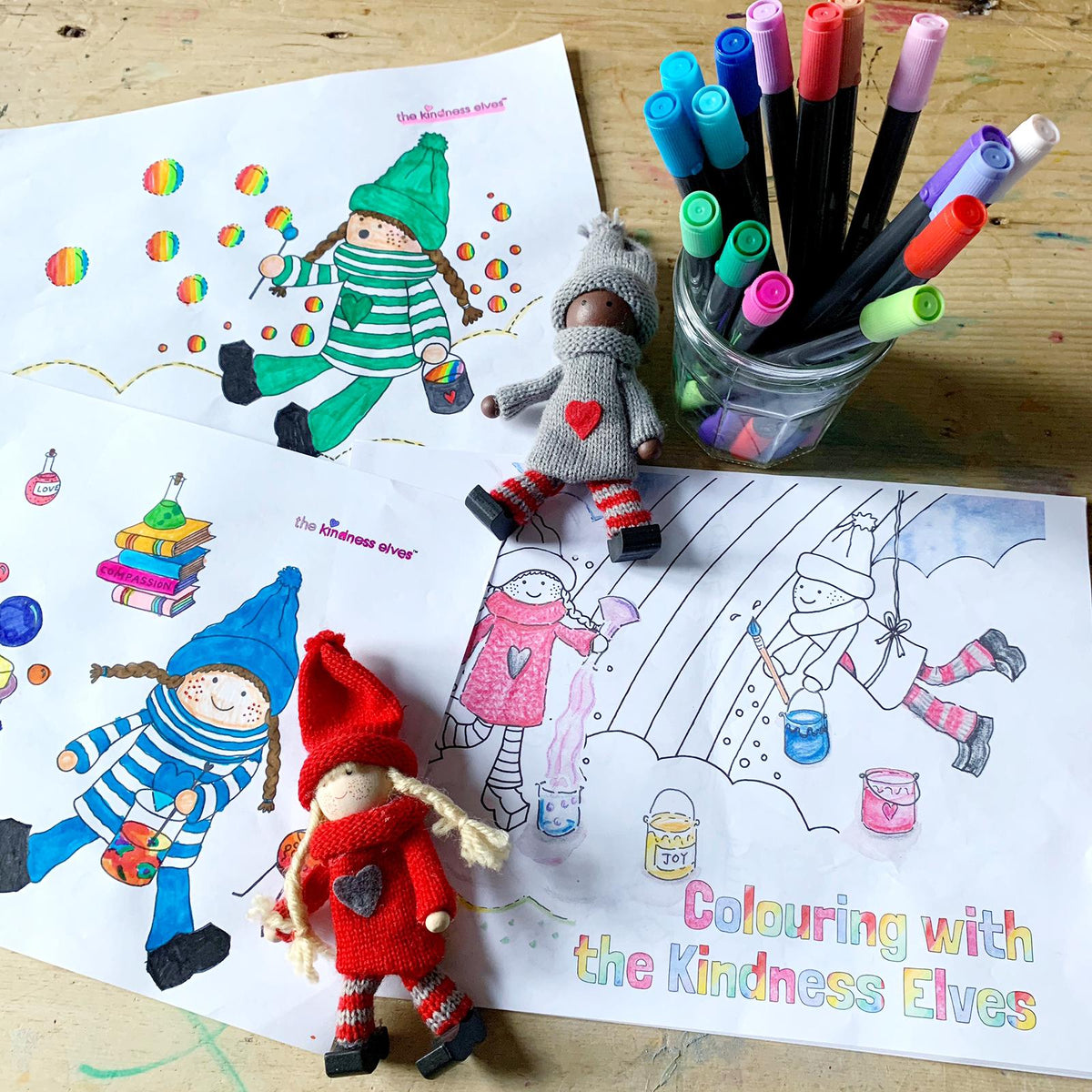 Kindness Elves Colouring eBook – The Imagination Tree Store