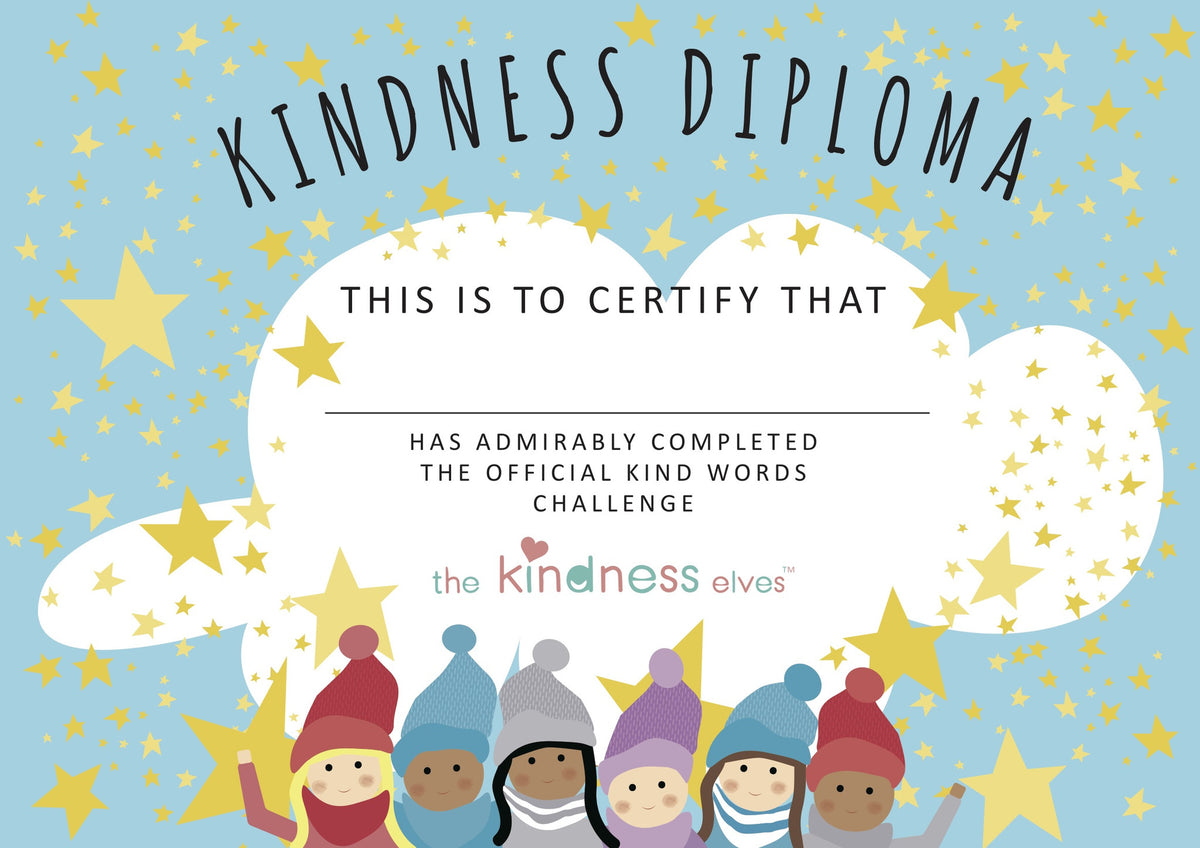 Kind Words Challenge Certificate – The Imagination Tree Store